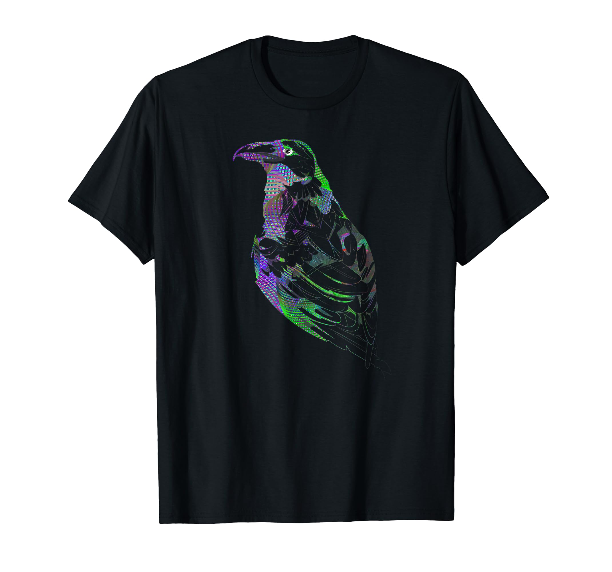 Psychedelic Trippy Crow Raven Shirt - Walmart.com