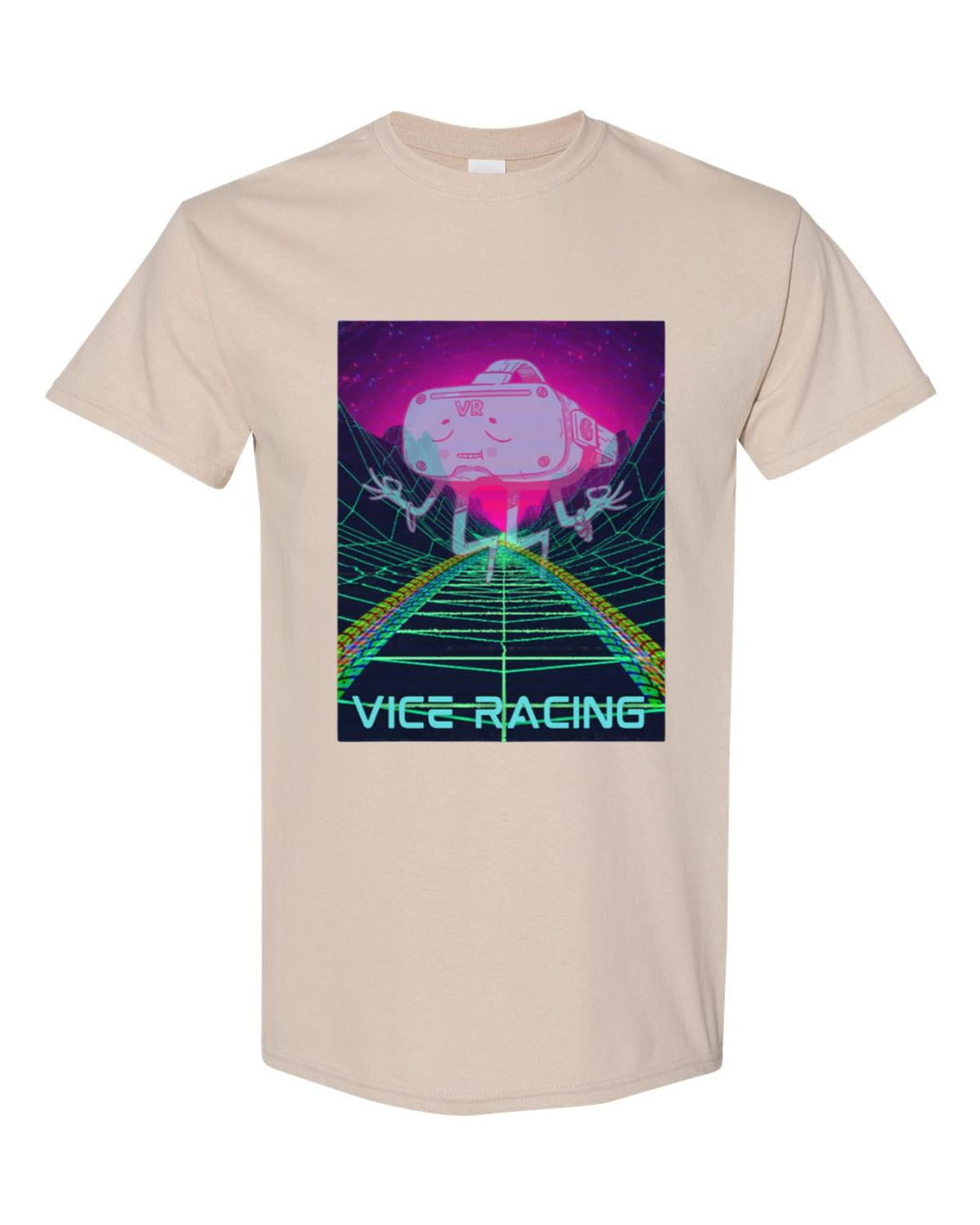 Psychedelic Virtual Reality Trippy Gamer Headset Design T-Shirt, for ...