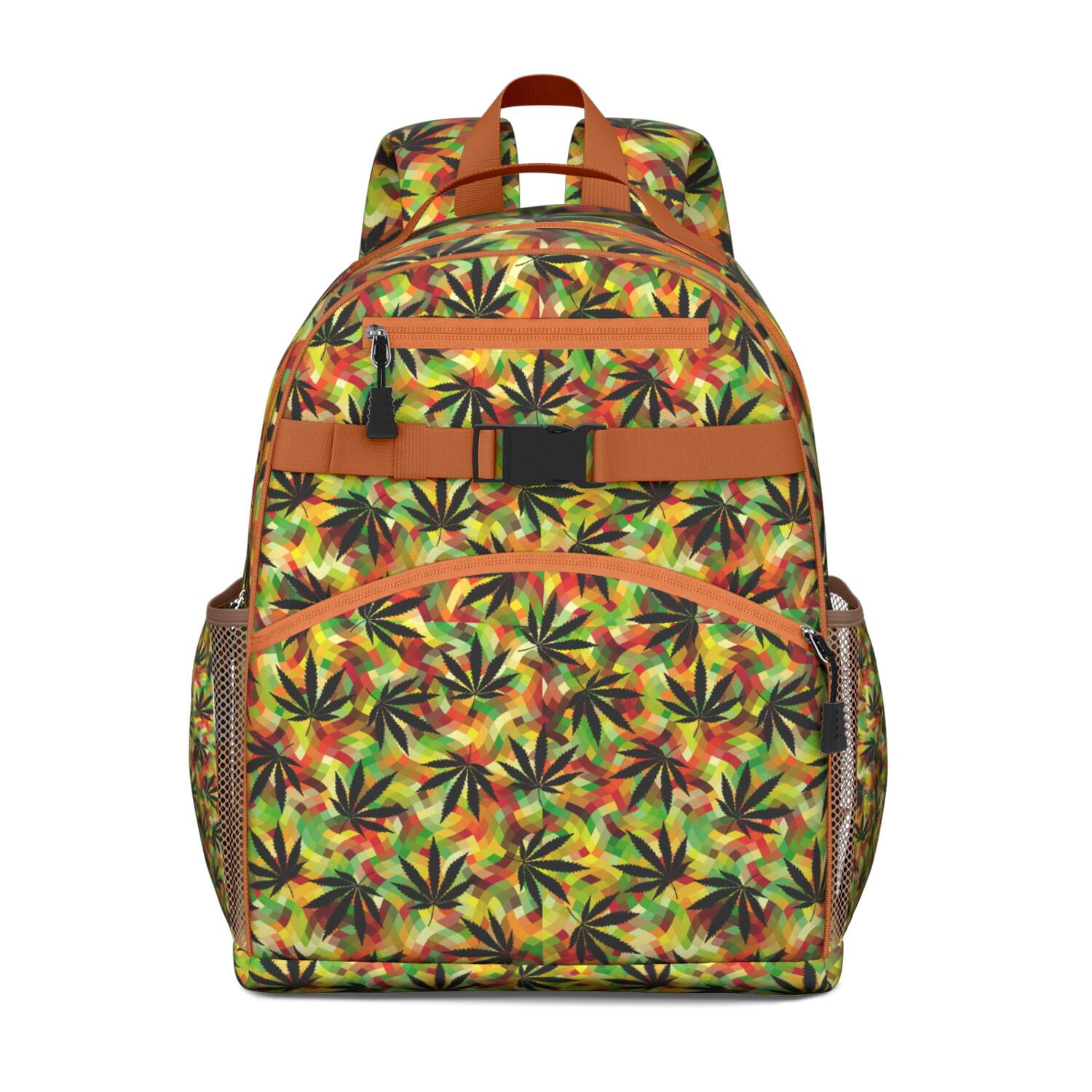Psychedelic Weed Backpack - Ergonomic Lightweight Student Bag with ...