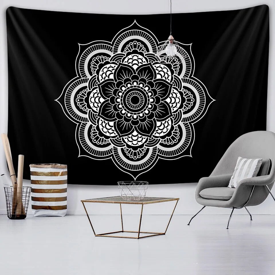 Psychedelic scene home decoration tapestry Mandala tapestry yoga mat ...