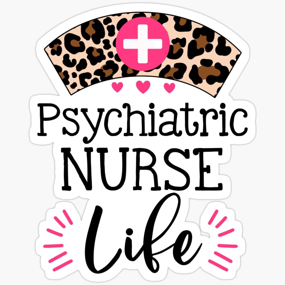 Psychiatric Nurse Nursing Gift Rn Medical Stethoscope Heart Healthcare ...