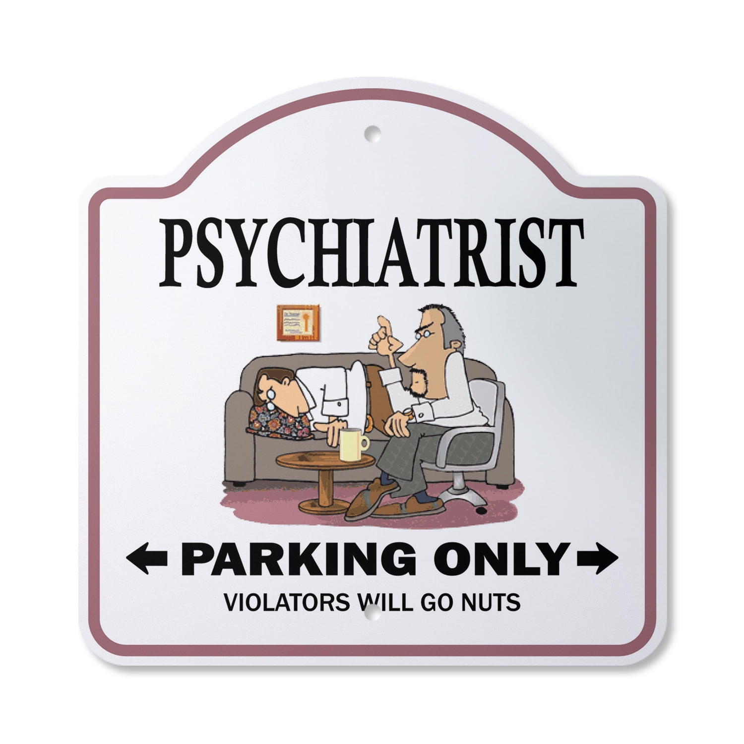 Psychiatrist 10” x 10” Sign | Indoor/Outdoor Plastic | SignMission ...
