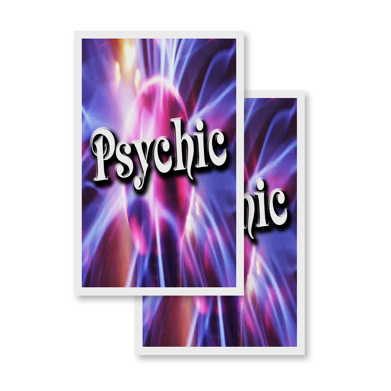 Psychic (2-PACK) 24" x 36" Vinyl Decals | Sign Insert Peel & Stick ...