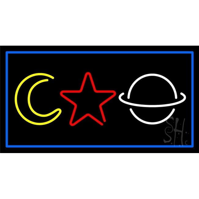 Psychic Logos Blue Border Clear Backing Neon Sign, 20 x 1 x 37 in ...