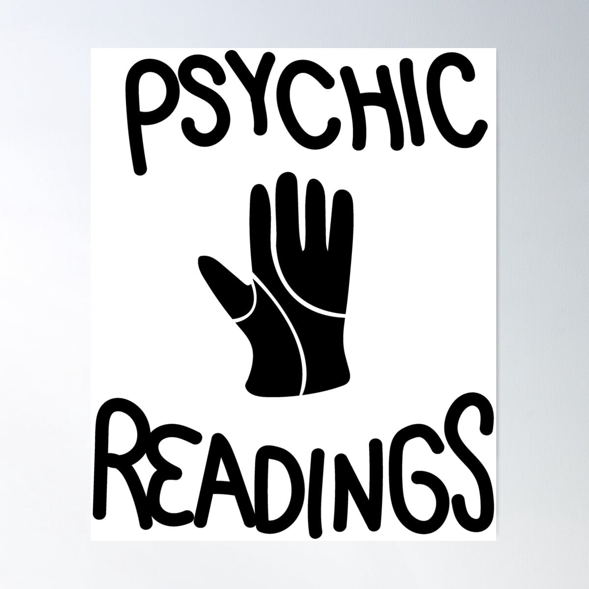 Psychic Reading Poster Wall Art, Modern Wall Decor For Living Room ...