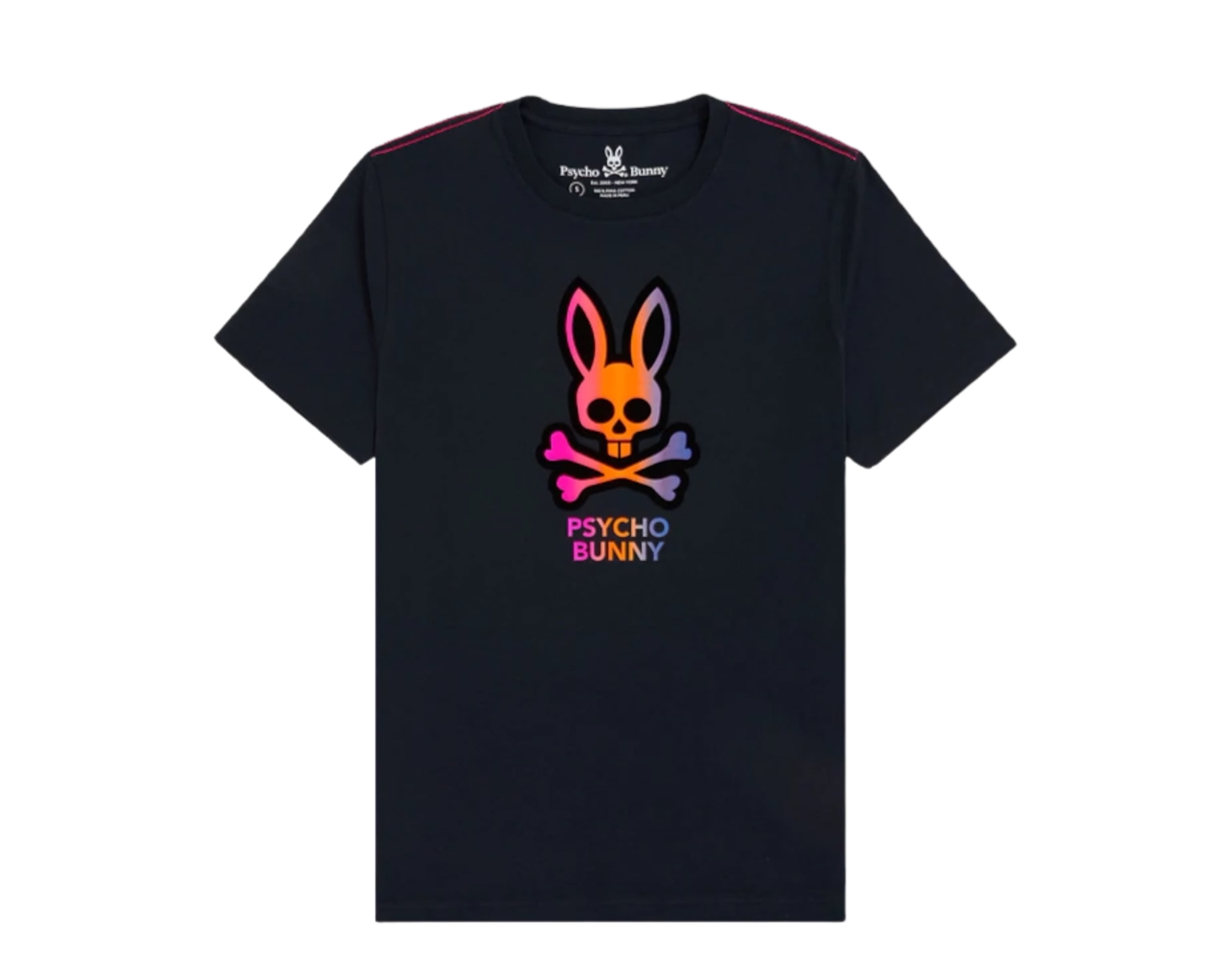 Psycho Bunny Dylan Gradient Bunny Navy Men's Big & Tall Tee B9U206S1PC ...