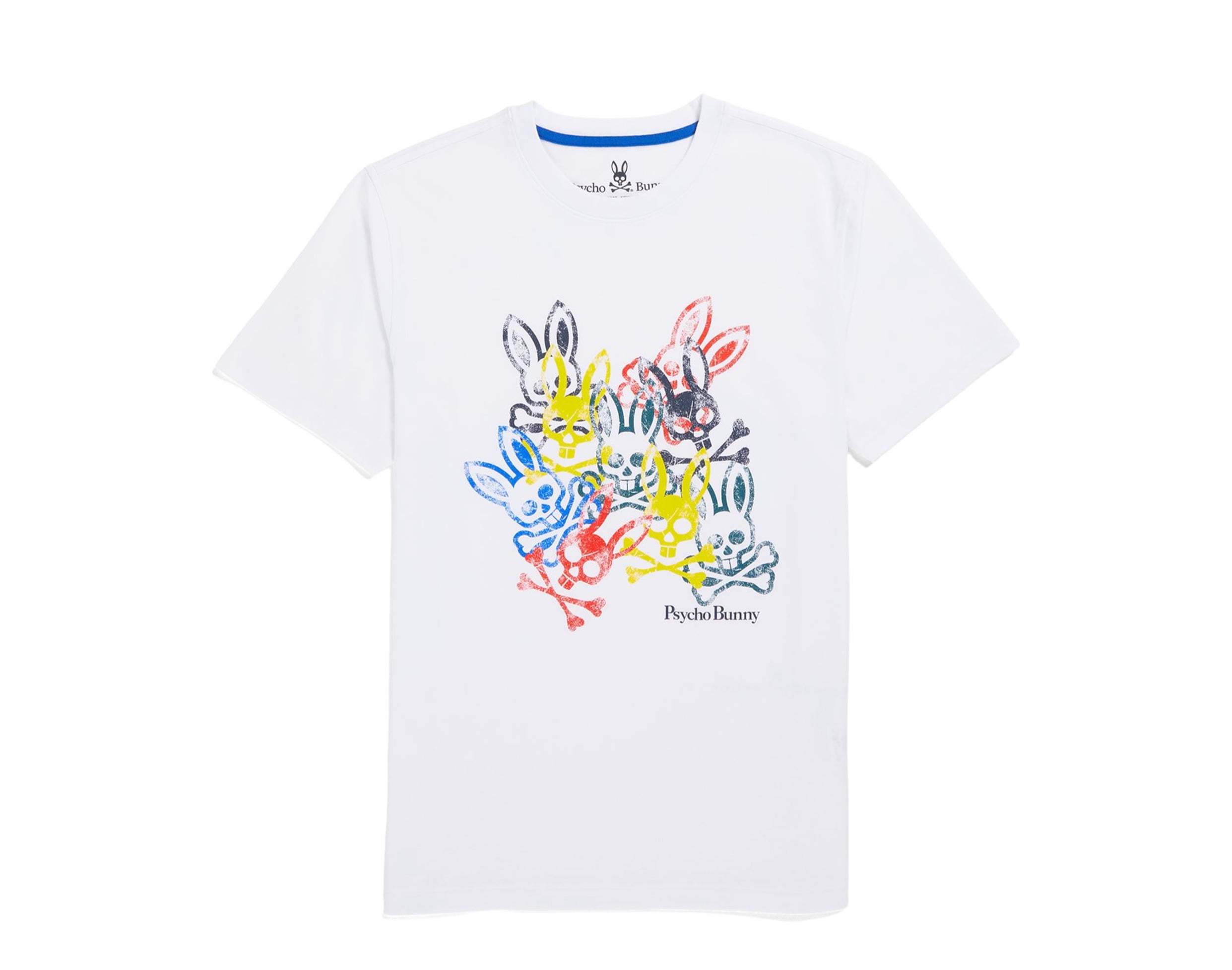 Psycho Bunny Chrystie Printed White Men's Tee Shirt B6U893U1PC ...
