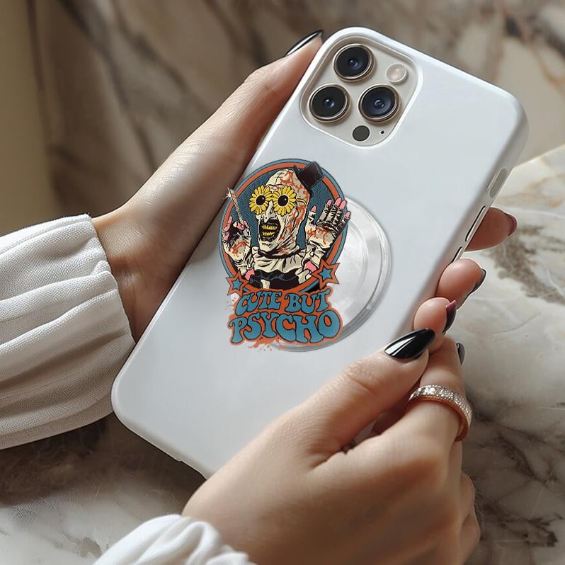 Psycho Daisy Zombie Grip – Creepy Cute MagSafe Phone Holder, Halloween ...