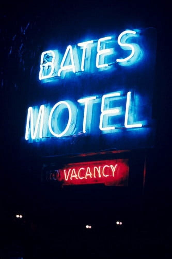 Psycho II Bates Motel Vacancy classic sign 24x36 Poster - Walmart.com