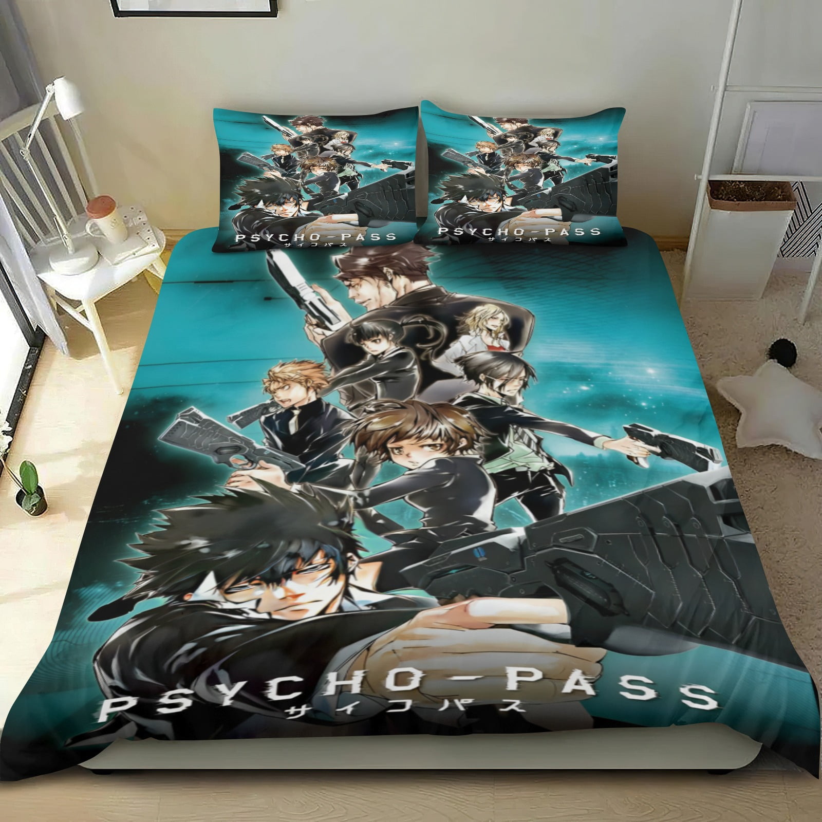 Psycho-Pass thin bedding set has an iconic print, Perfect for fans, it ...
