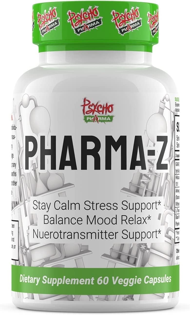Psycho Pharma PHARMA Z (GABA 750mg) - Relieve Stress and Improve Cognitive Function (60 Capsules ...