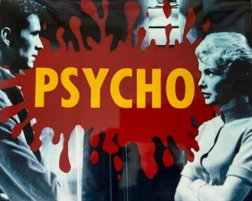 Psycho blood spattered poster artwork Anthony Perkins Janet Leigh 8x10 ...