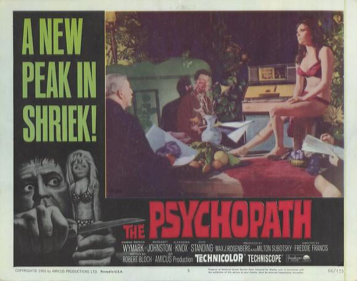 Psychopath - movie POSTER (Style E) (11" x 14") (1966) - Walmart.com
