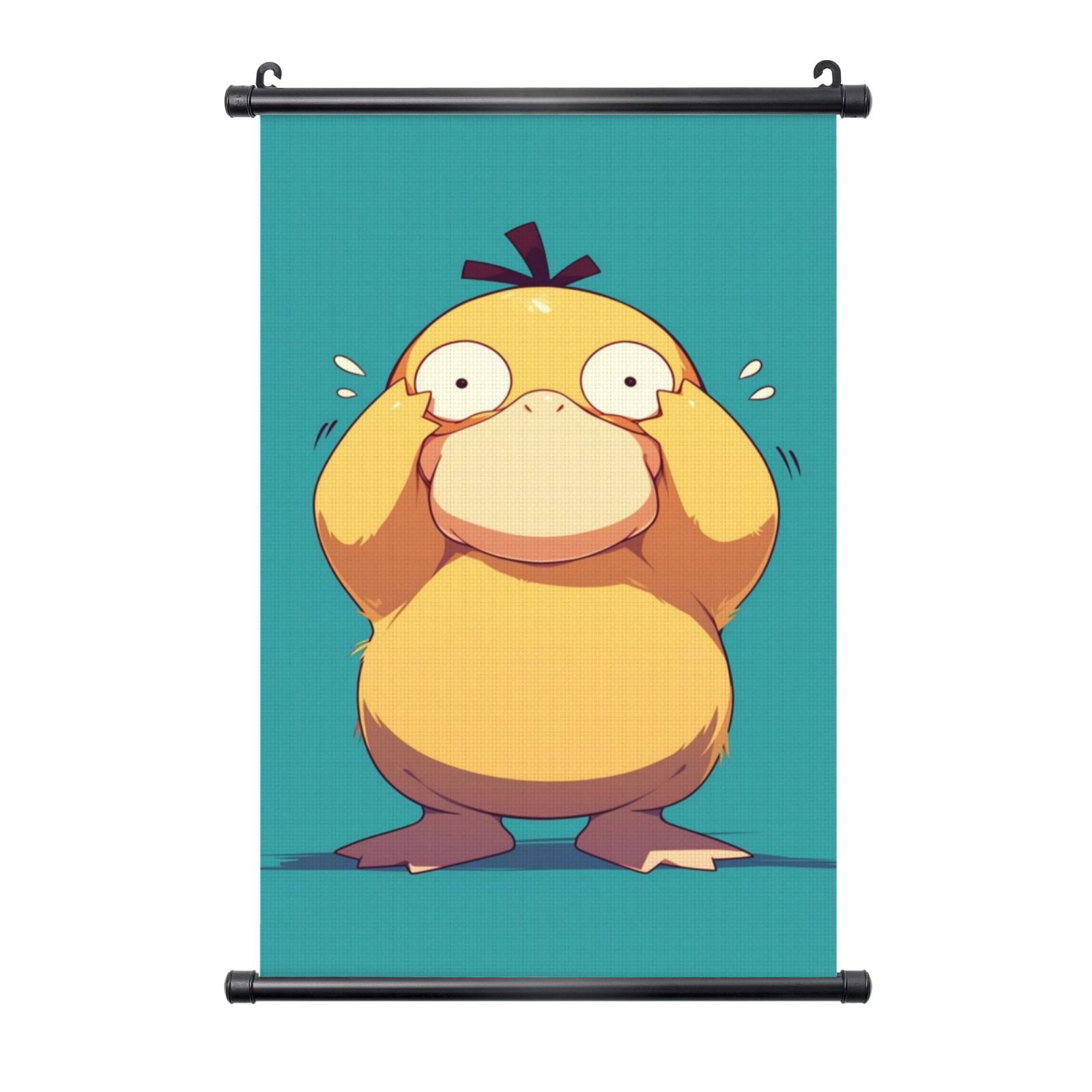 Psyduck Poster Plastic Shaft Wall Hanging Banner Painting Canvas ...