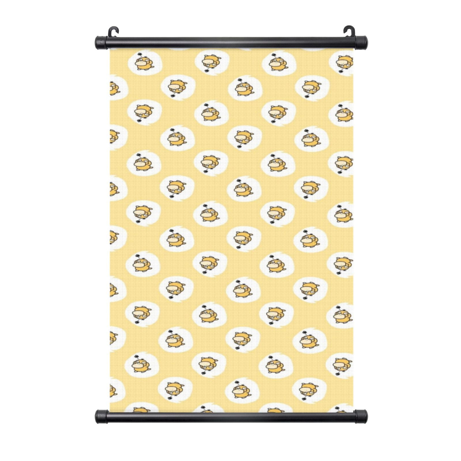 Psyduck Poster Plastic Shaft Wall Hanging Banner Painting Canvas ...