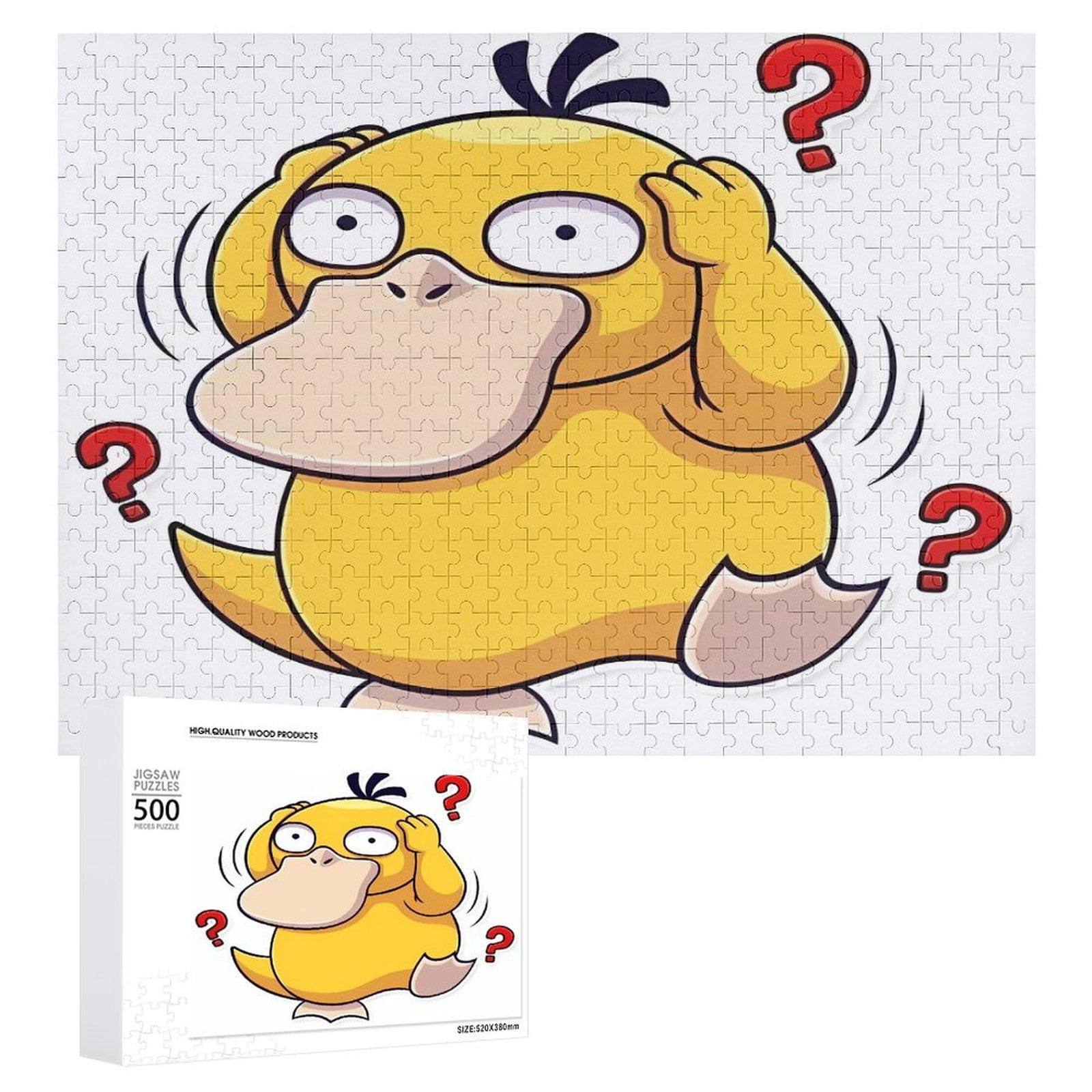 Psyduck Wooden Picture Puzzle-Eco-Friendly Wood, Educational Toy That ...