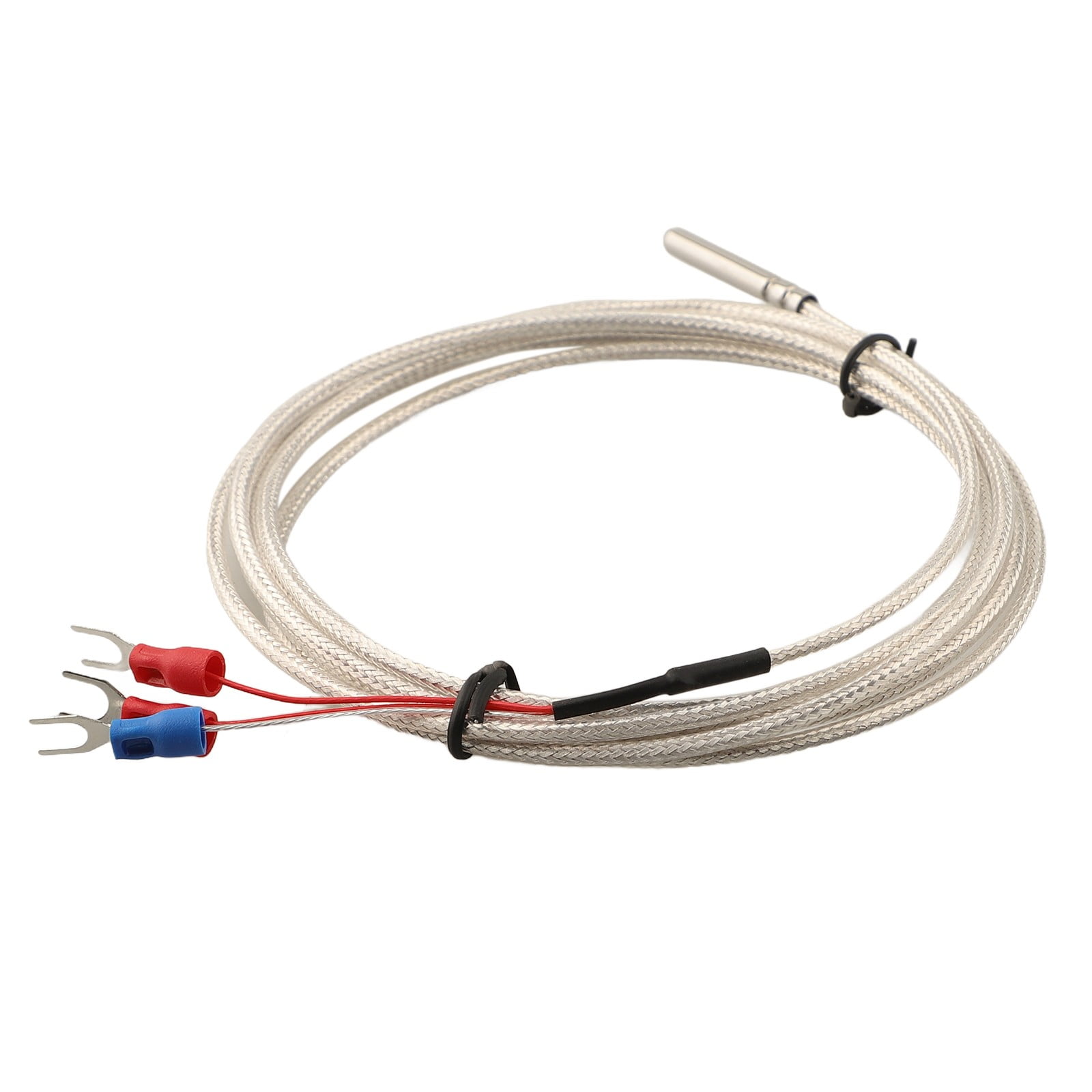 Pt100 Temperature Sensor Probe,Waterproof Stainless Steel Thermistor Three Wire - Walmart.com