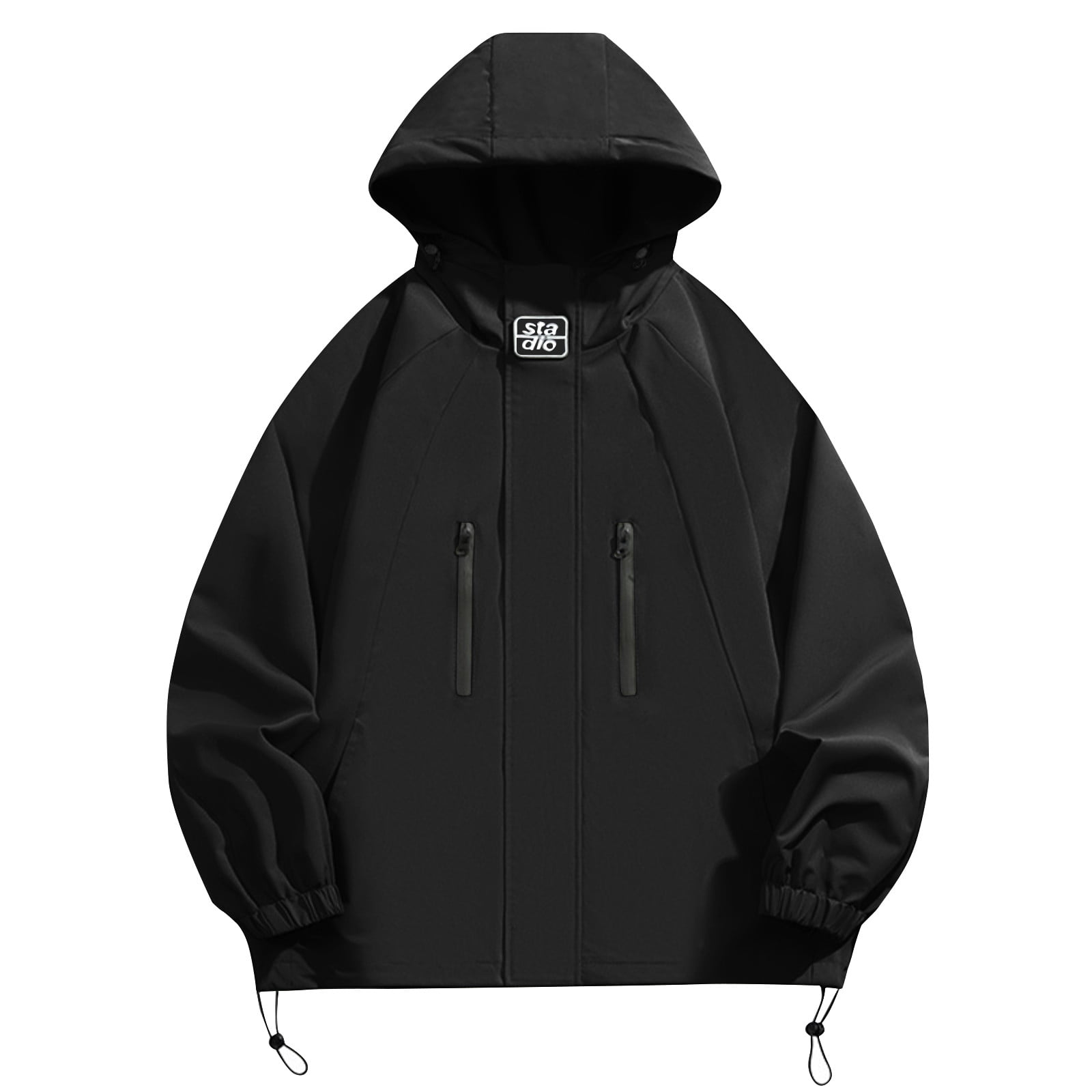 Ptauao Mens Rain Jacket Waterproof Shell Jacket Hooded Lightweight Rain ...