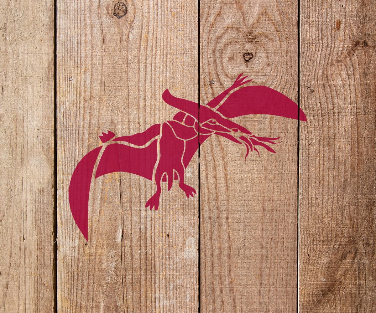 Pterodactyl Stencil - Art and Wall Stencil (18"x12") - Walmart.com