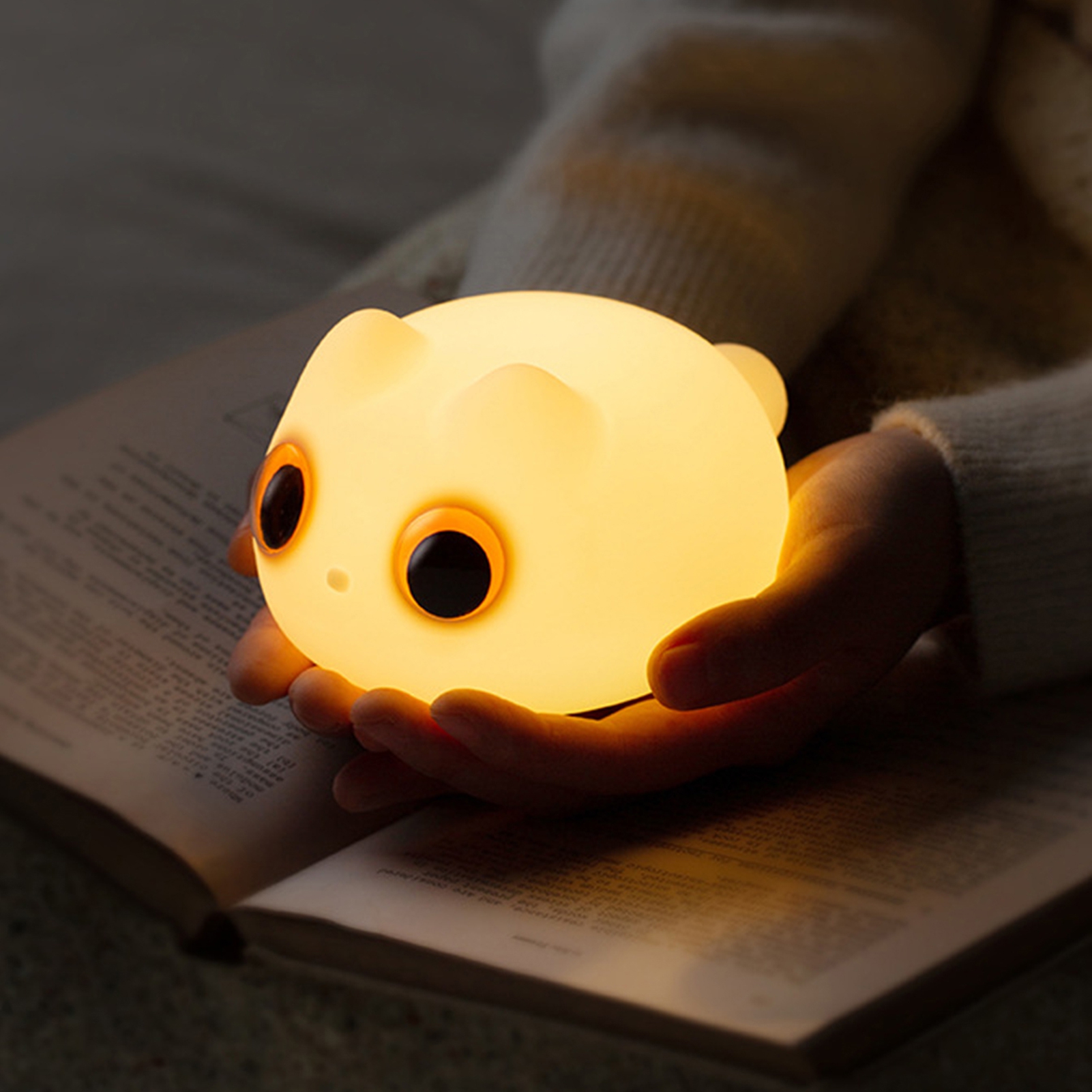 Ptetnvg Children Night Light Kids Night Light Cartoon Cat Shape ...