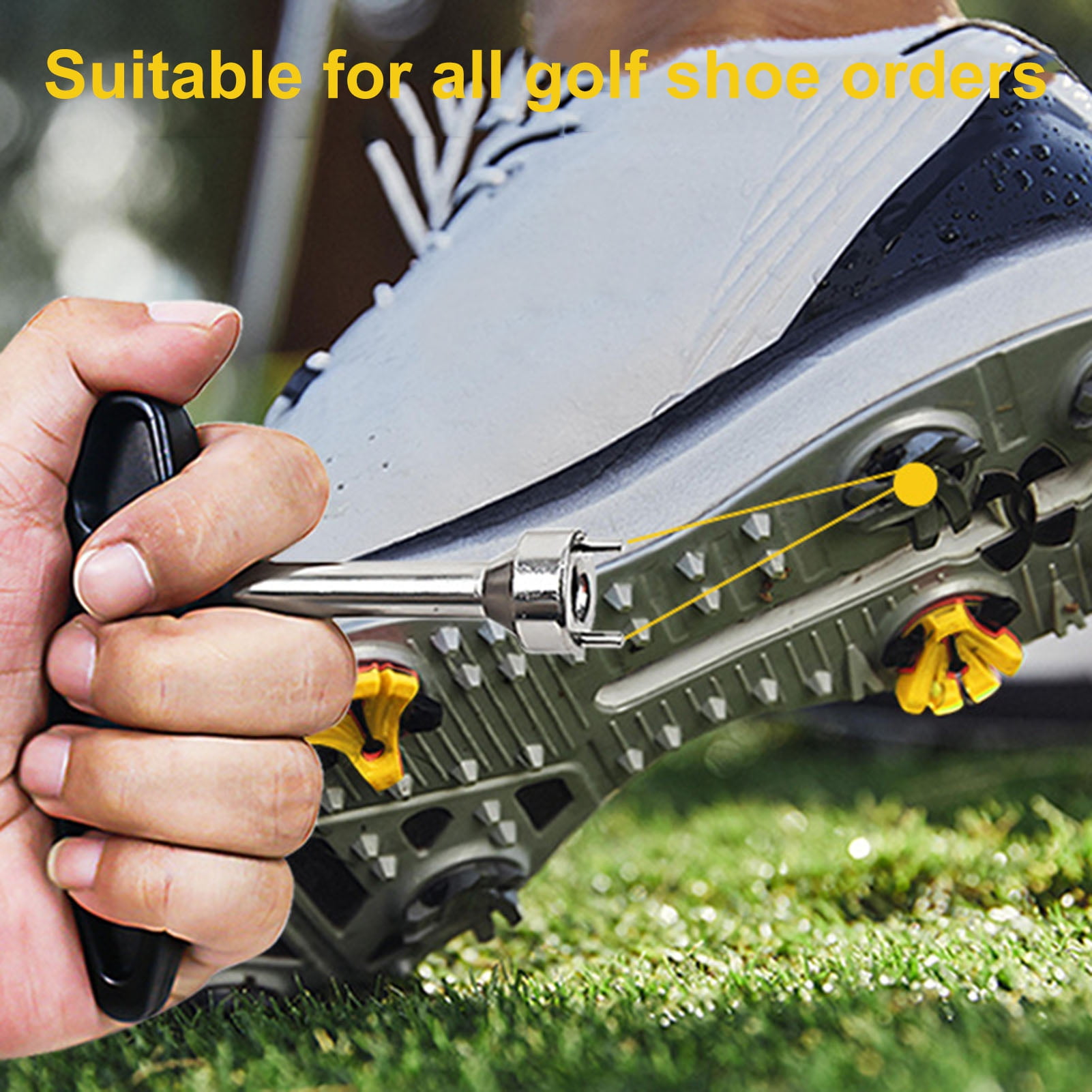 Ptetnvg Golf Shoe Spike Remover Golf Shoe Spike Wrench Portable Easy-to ...