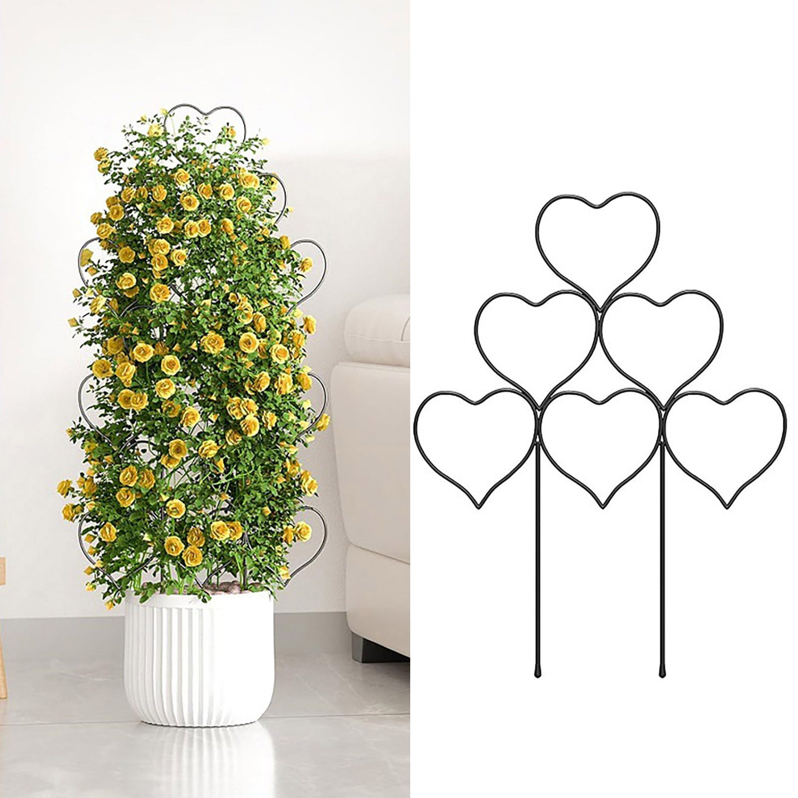 Ptetnvg Plant Climbing Frame 2pcs Climbing Plants Garden Trellis ...