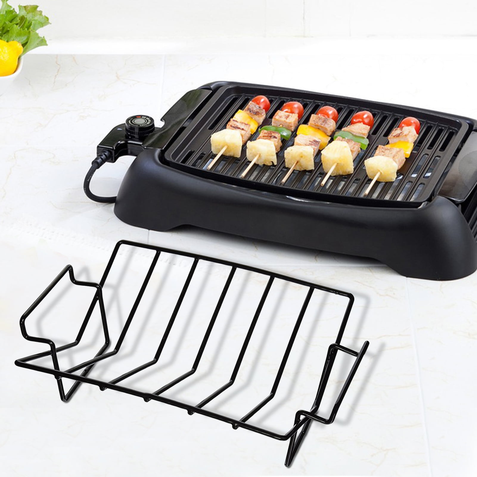 Ptetnvg Turkey Roasting Rack Large Carbon Steel Roasting Rack High ...