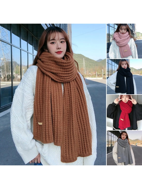 Leaveforme Women And Mens Winter Thick Cable Knit Wrap Chunky Long Warm ...