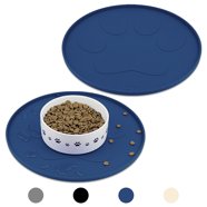 Ptlom Silicone Pet Placemat for Dogs and Cats, Waterproof Pet Feeding ...