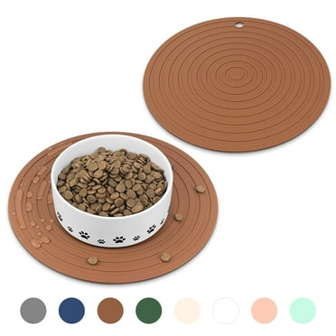 Ptlom Silicone Pet Placemat for Dogs and Cats, Waterproof Pet Feeding ...