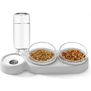 Catit Double Diner Pet Feeding Bowls, White - Walmart.com