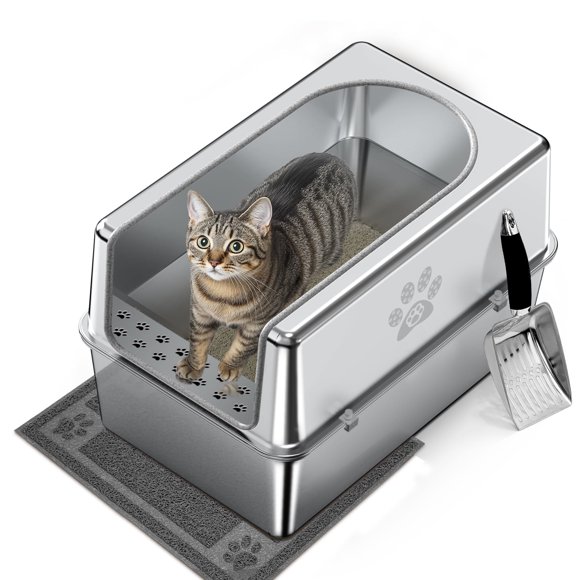 Stainless Steel Litter Boxes in Cat Litter Boxes - Walmart.com