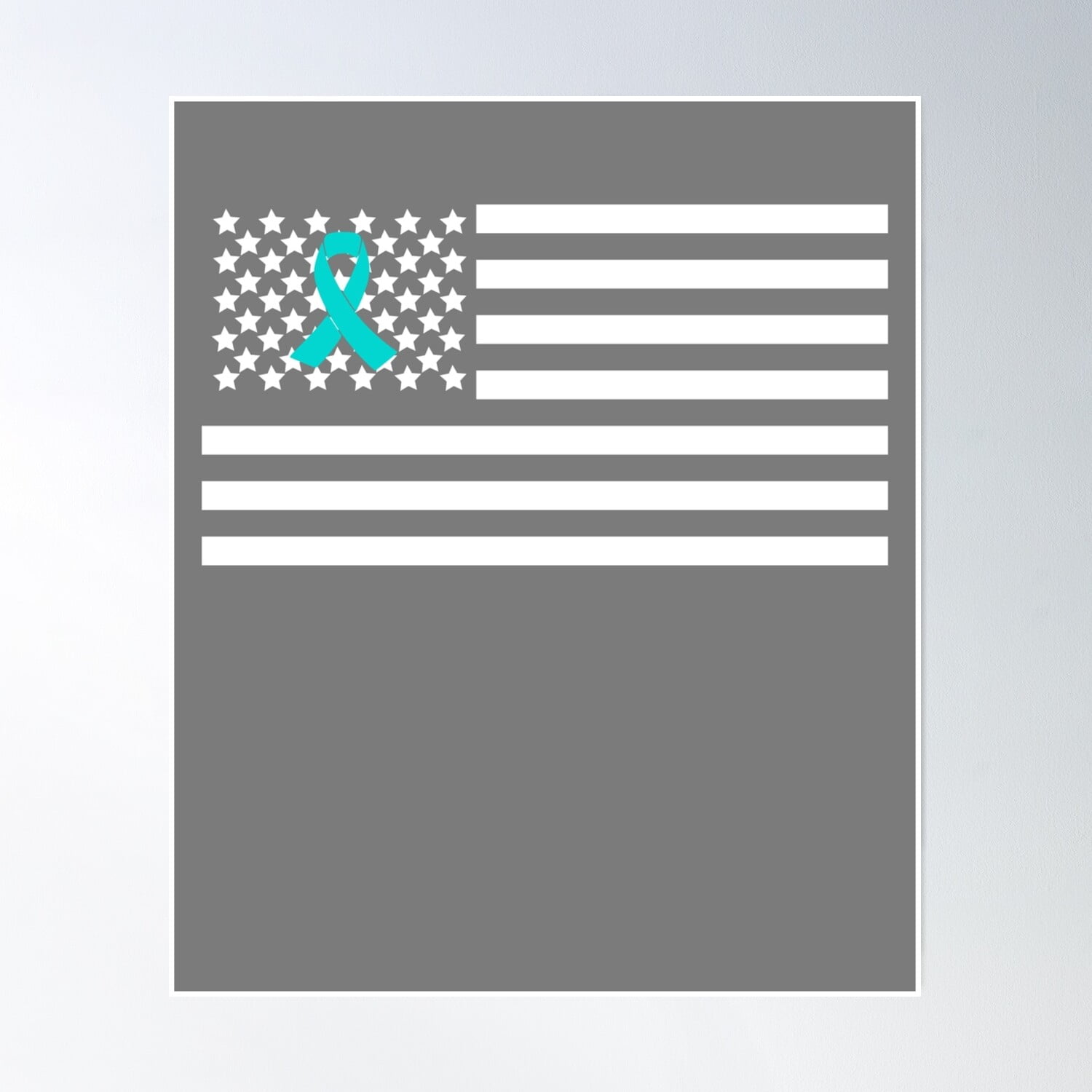 Ptsd Awareness Flag Poster Wall Art, Modern Wall Decor, 24x36 UNFRAMED ...