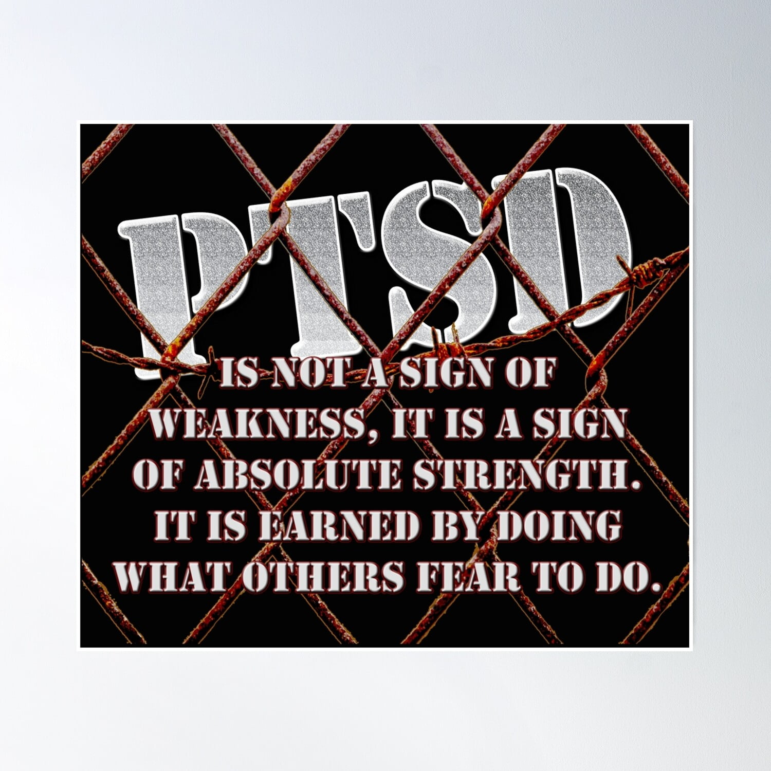 Ptsd Is Not A Sign Of Weakness.. Poster Wall Art, Modern Wall Decor ...