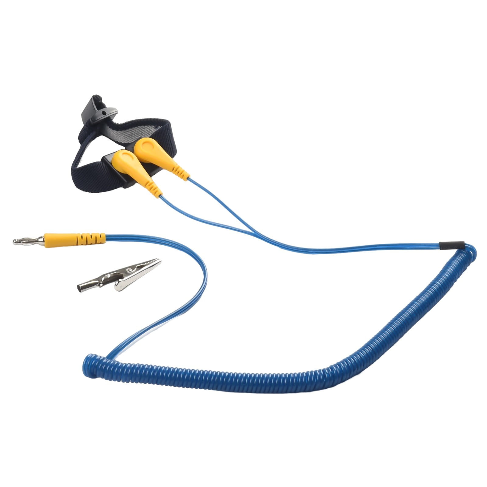 Pu Dual Circuit Esd Body Wired Electrostatic Protection Wrist Strap Dual Safety