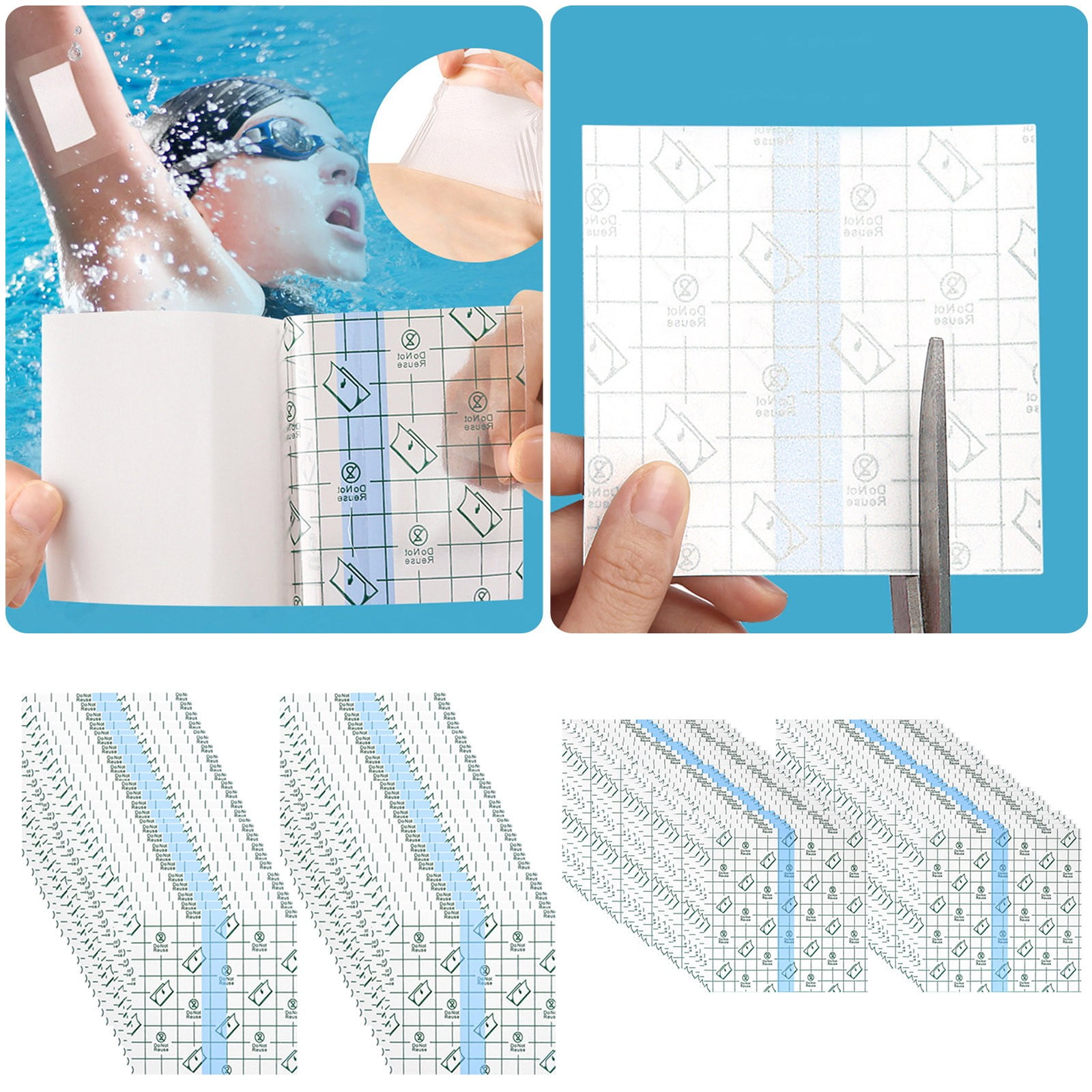 Pu Film Three Fu Patch Belly Button Paste Dressing Transdermal Patch ...