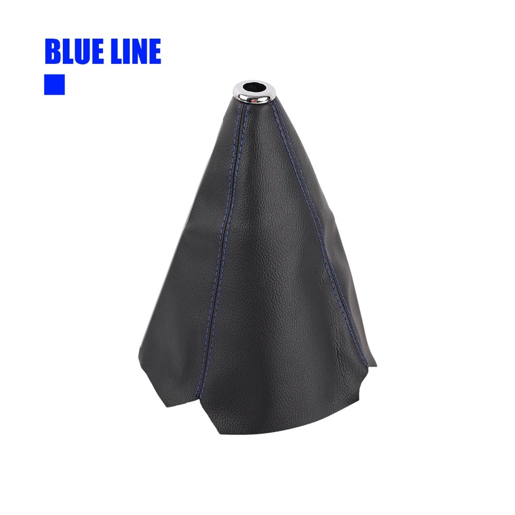 Pu Leather Car Gear Shift Collars Car Manual Stick Shifter Boot Cover ...