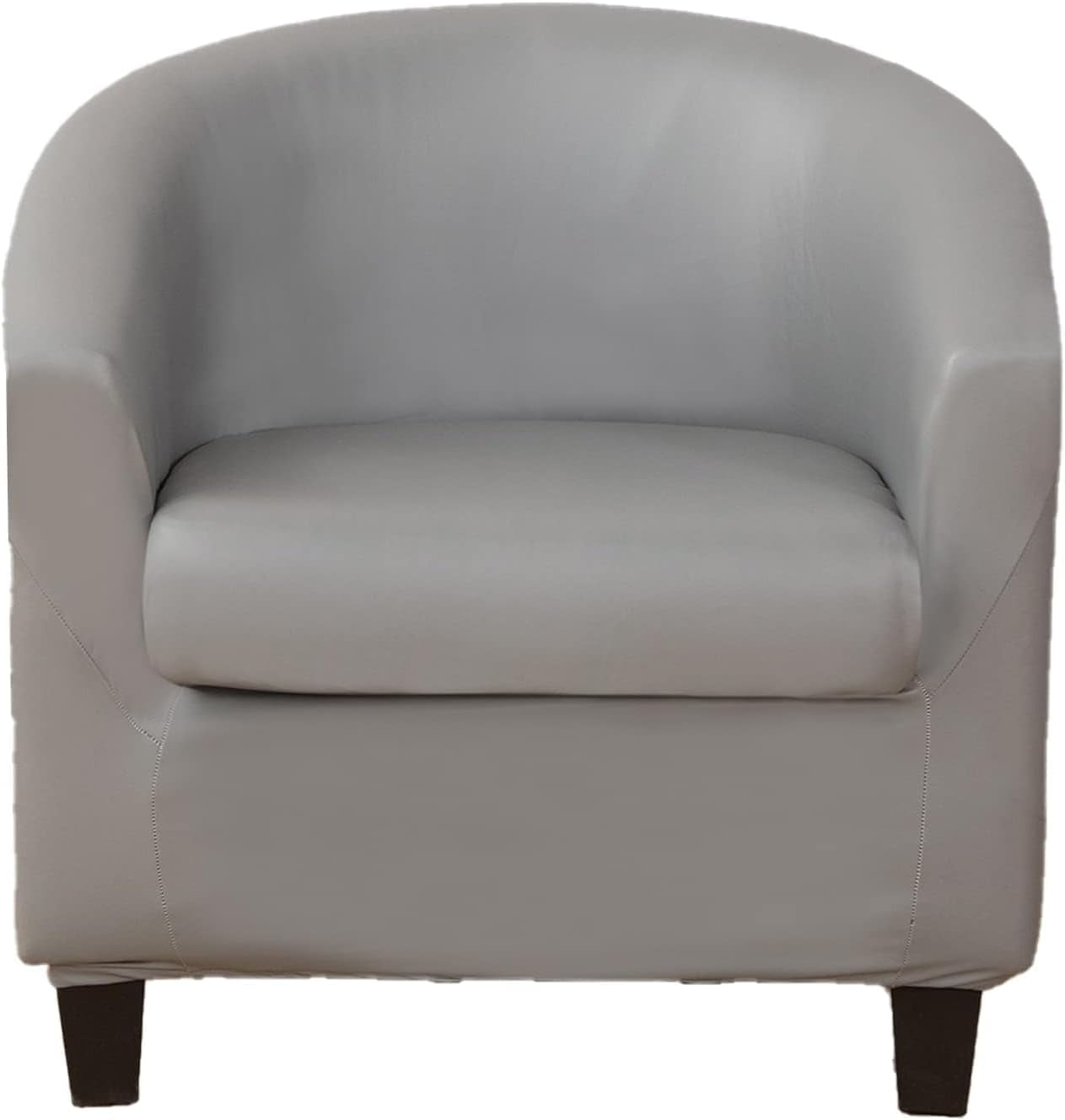 Pu Leather Club Chair Slipcover 2 Pieces,Tub Chair Slipcover Waterproof ...