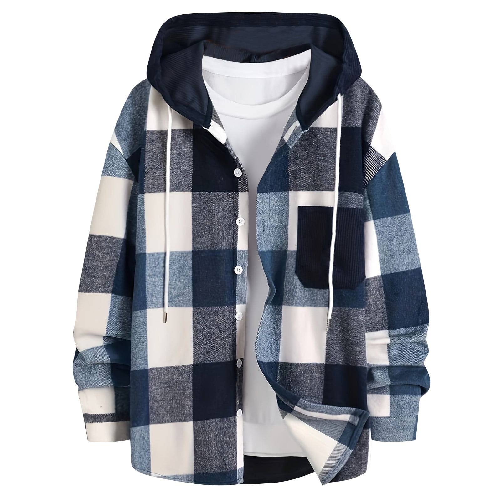PuLe Hoodies for Men Men's Color Matching Thin Fall Outdoor Windbreaker ...