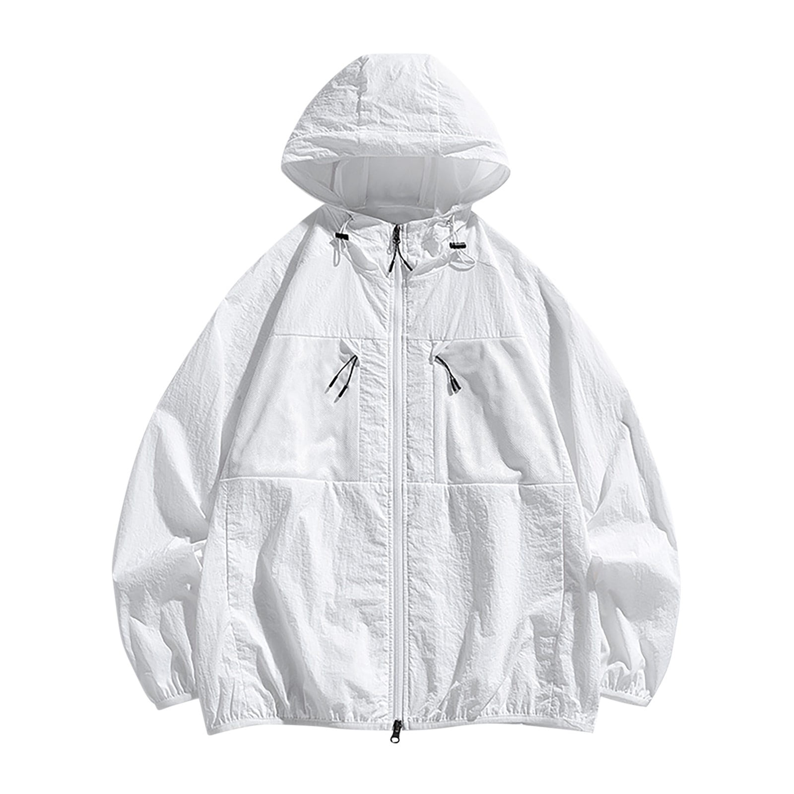 PuLe Hoodies for Men Men's Color Matching Thin Fall Outdoor Windbreaker ...