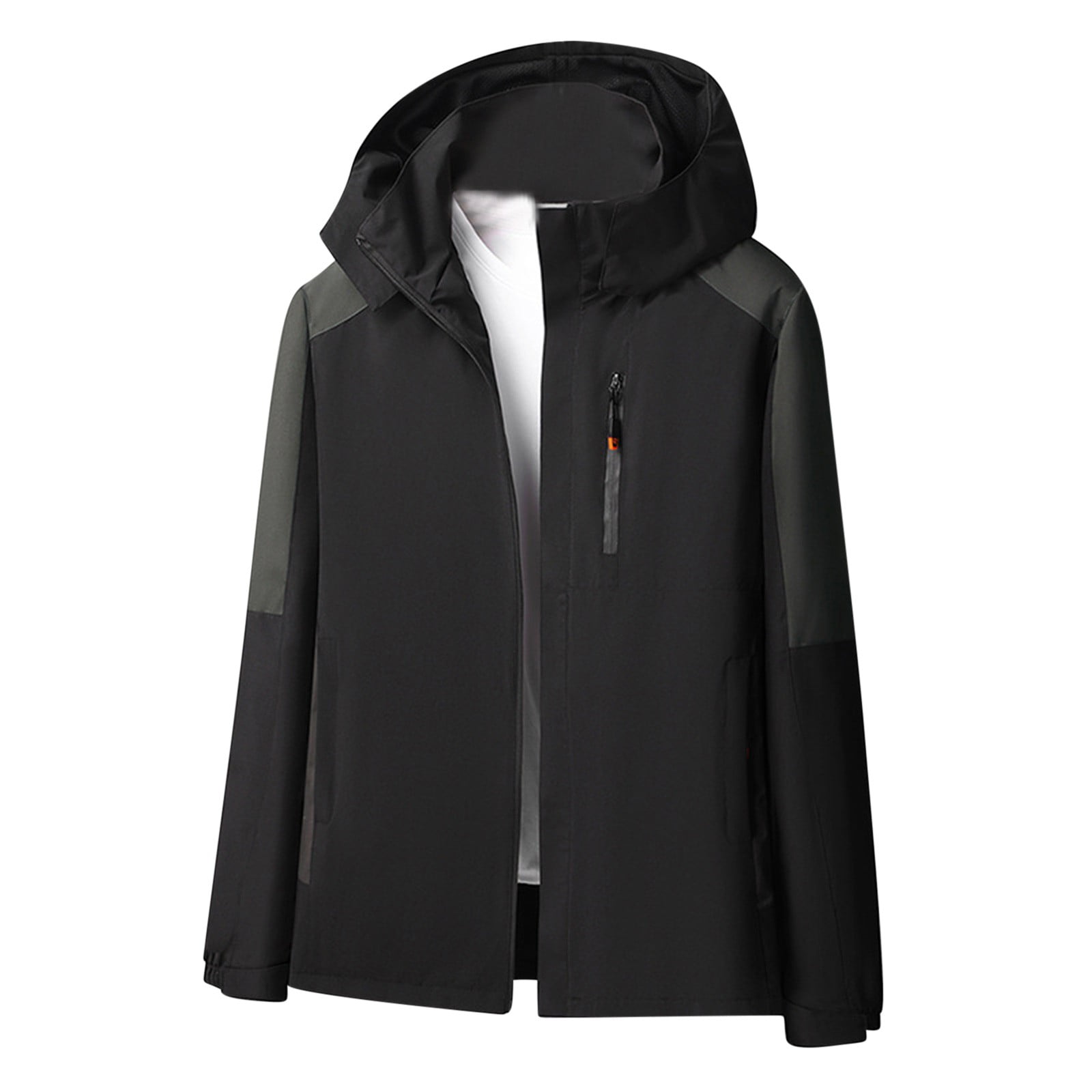 PuLe Hoodies for Men Men's Color Matching Thin Fall Outdoor Windbreaker ...