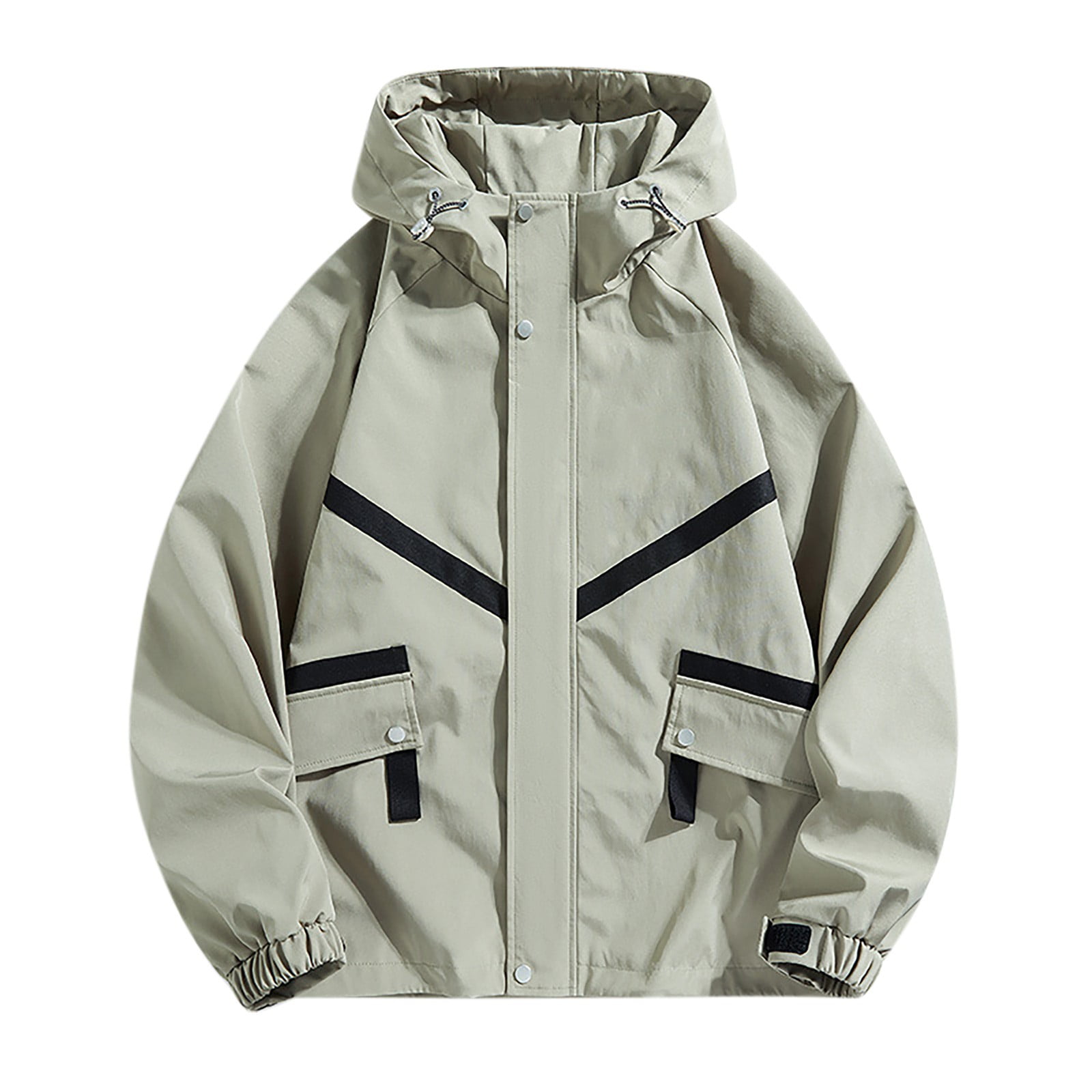 PuLe Hoodies for Men Men's Color Matching Thin Fall Outdoor Windbreaker ...