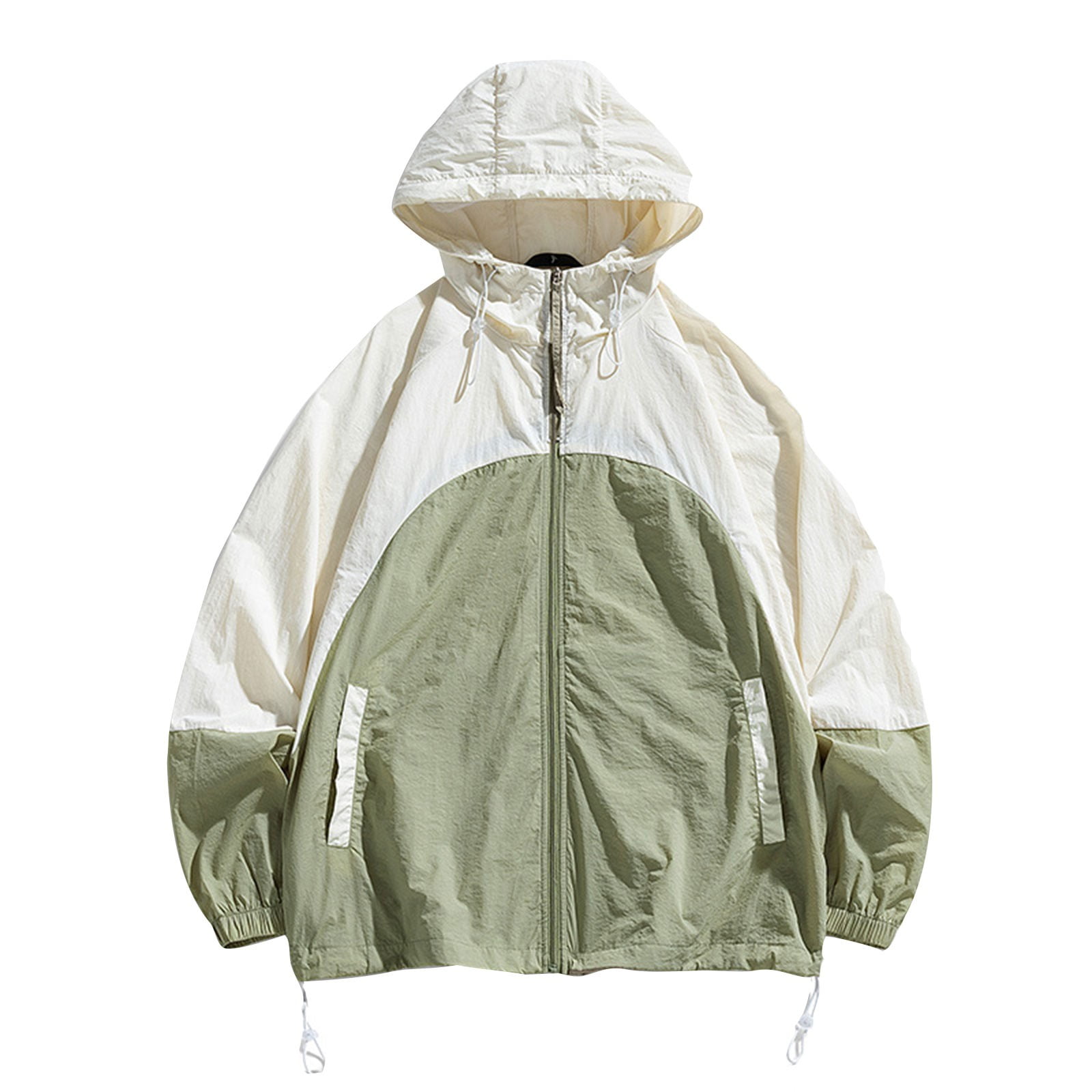 PuLe Hoodies for Men Men's Color Matching Thin Fall Outdoor Windbreaker ...