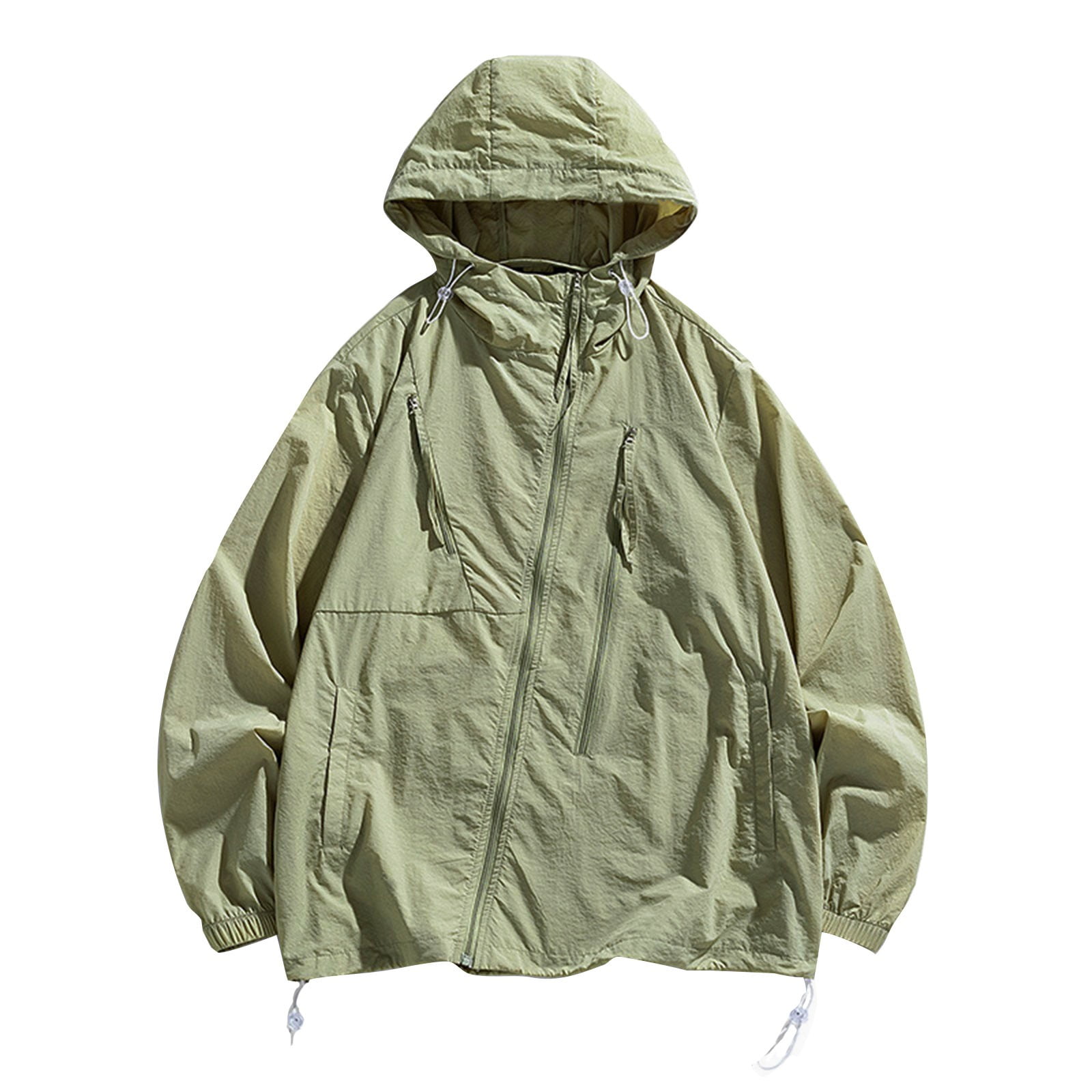 PuLe Hoodies for Men Men's Color Matching Thin Fall Outdoor Windbreaker ...