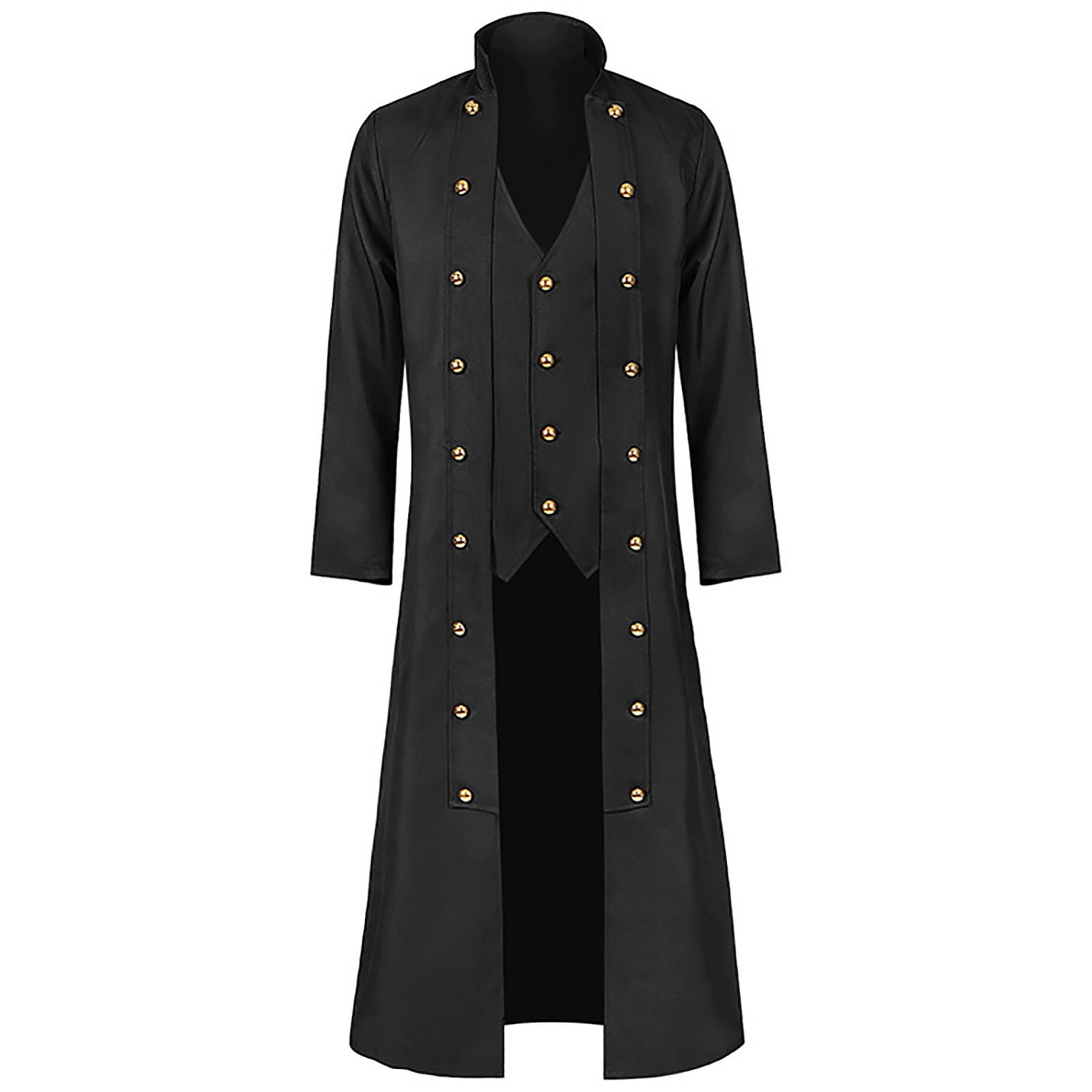 PuLe Jackets for Men Men's Gothic Tailcoat Coat Steampunk Tail Coat ...