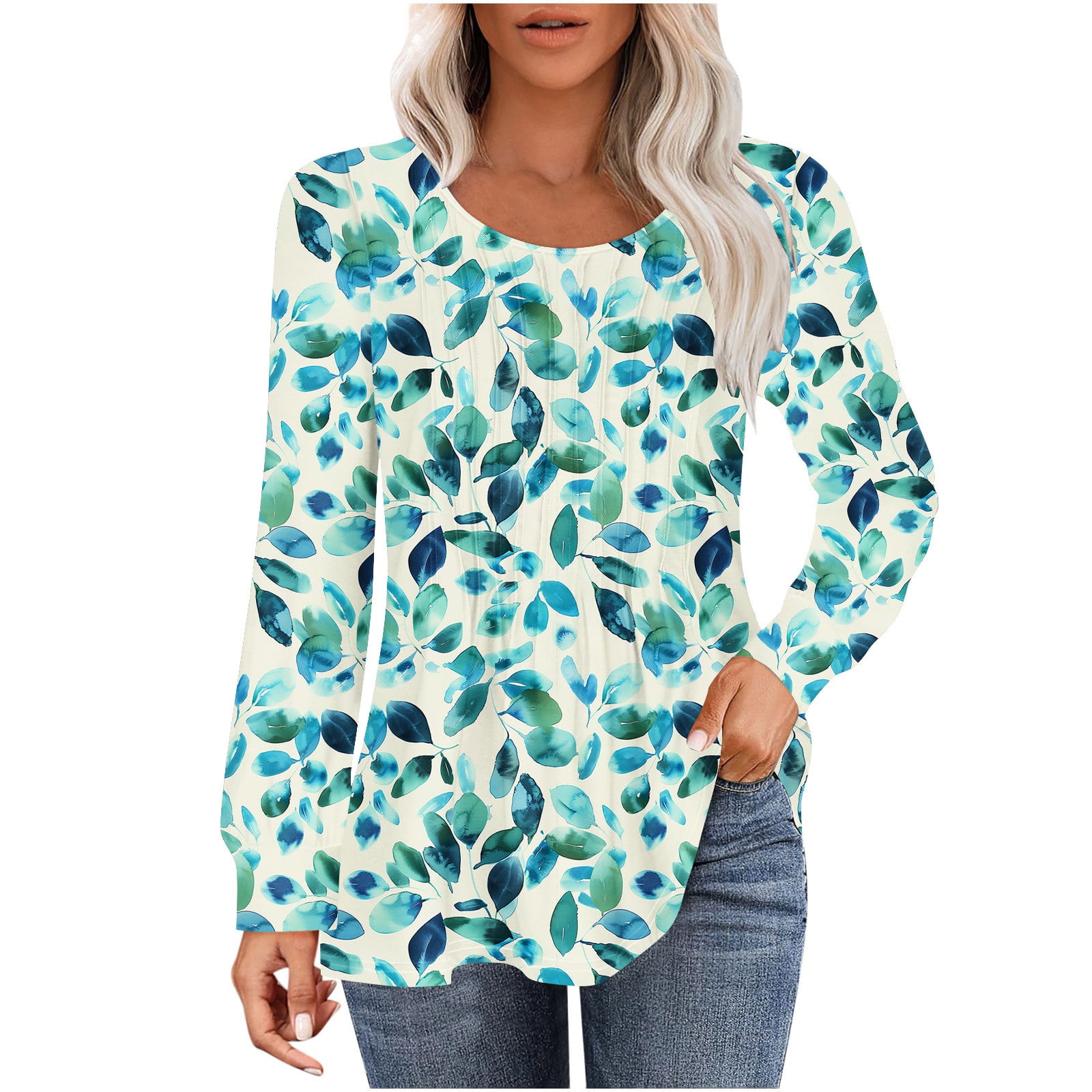 PuLe Women's Top Long Sleeve Shirts for Women Fall Tops Dressy Casual ...