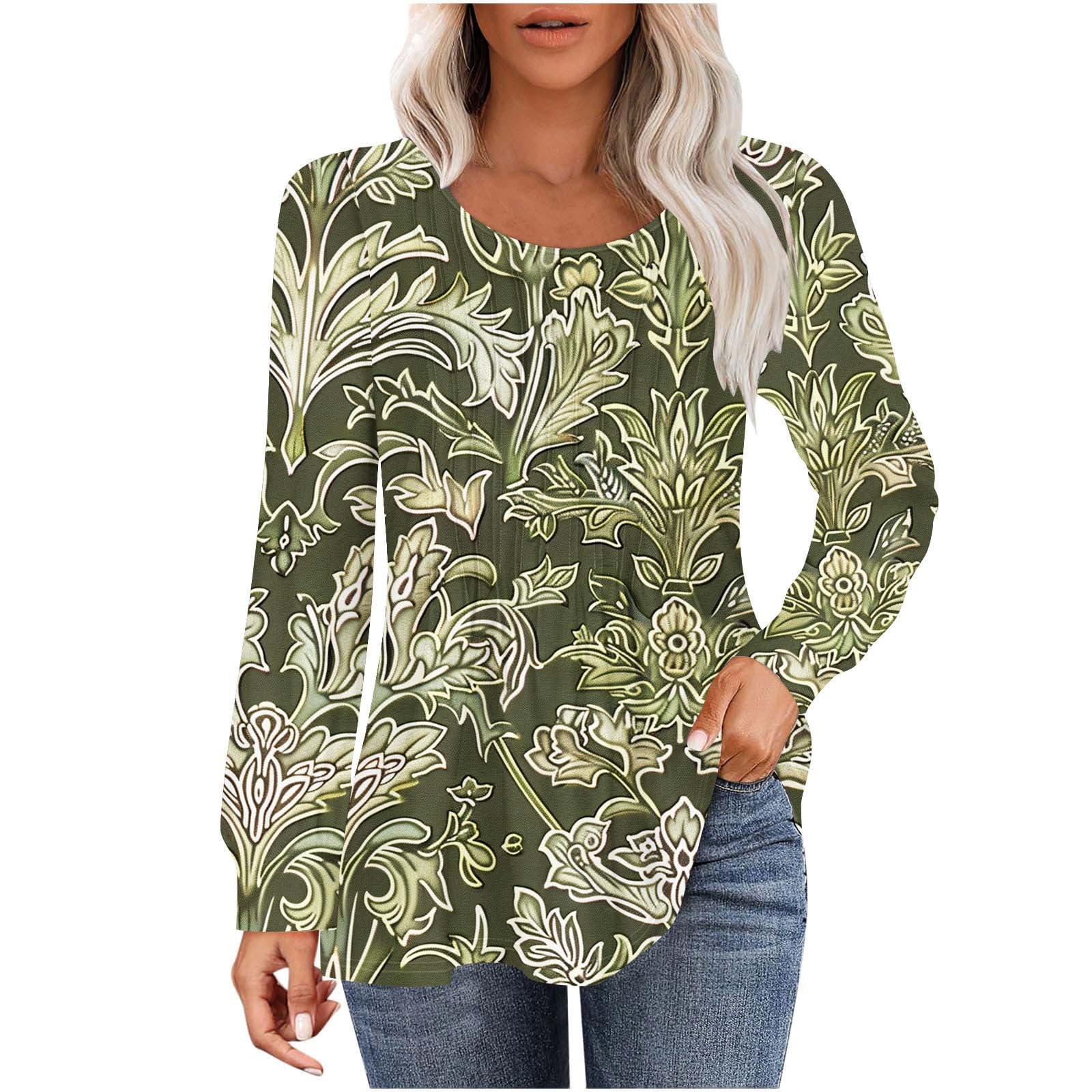 PuLe Women's Top Long Sleeve Shirts for Women Fall Tops Dressy Casual ...