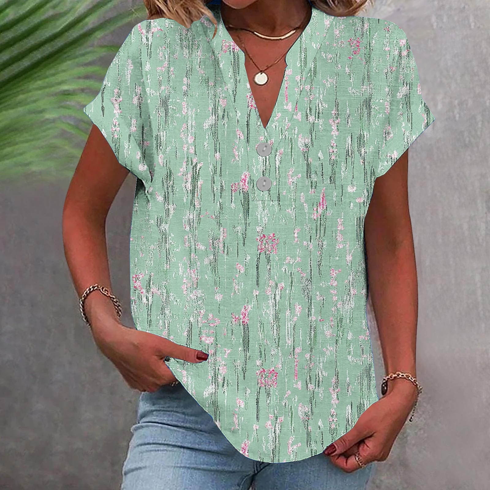 Pohista Spring Tops for Women 2025 Trendy Workout Shirts Women Loose ...