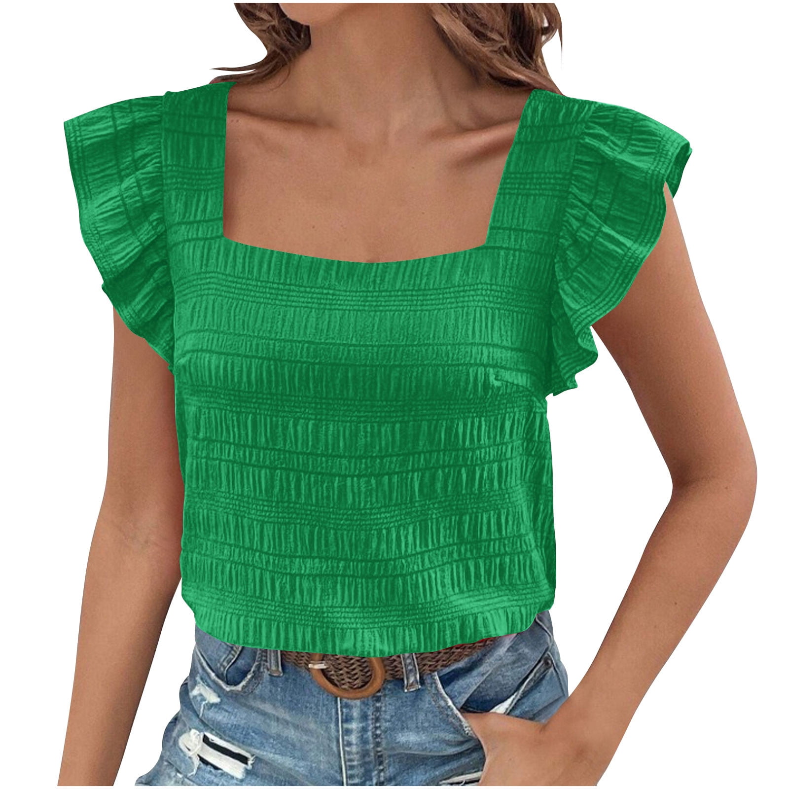 Pohista Spring Tops for Women Dressy Tshirts Shirts for Women V Neck ...