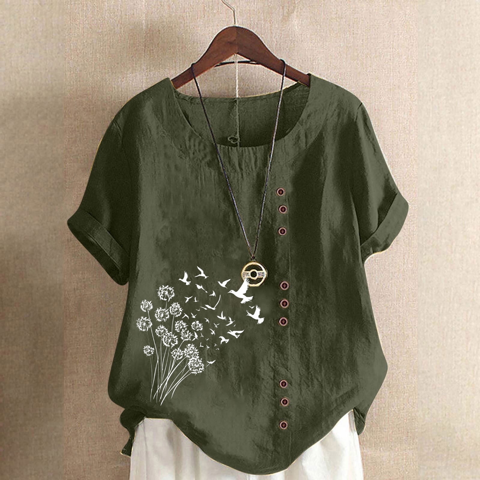 Pohista Summer Tops for Women 2025 Trendy Petite T Shirts for Women ...